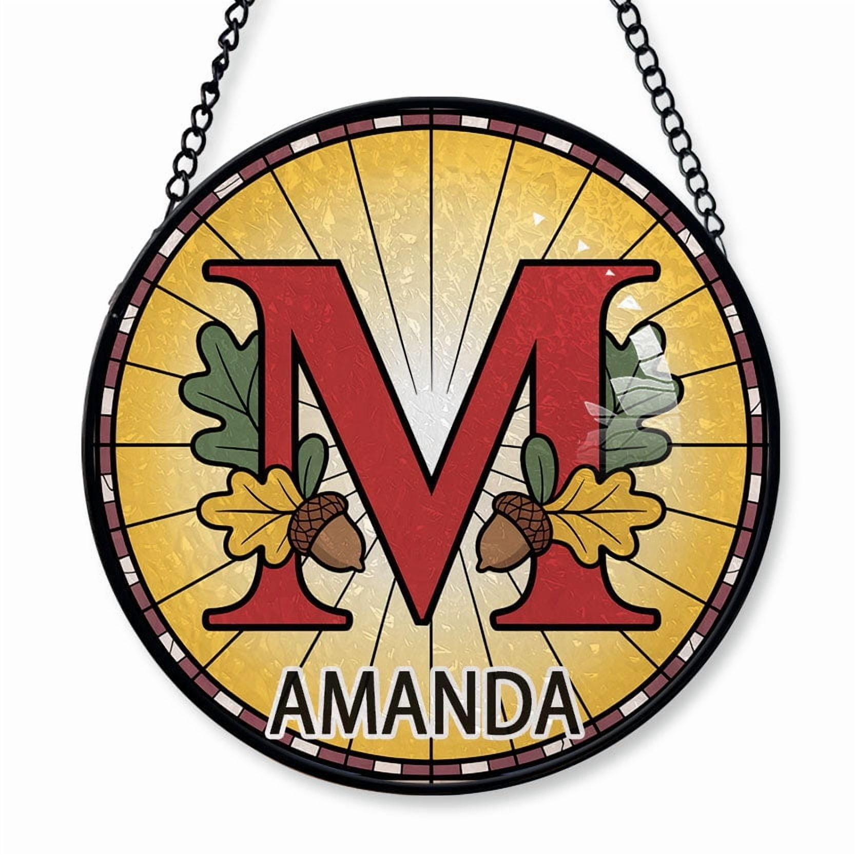 Alphabet Initial Letter Stained Glass Suncatcher Window Hanging ...