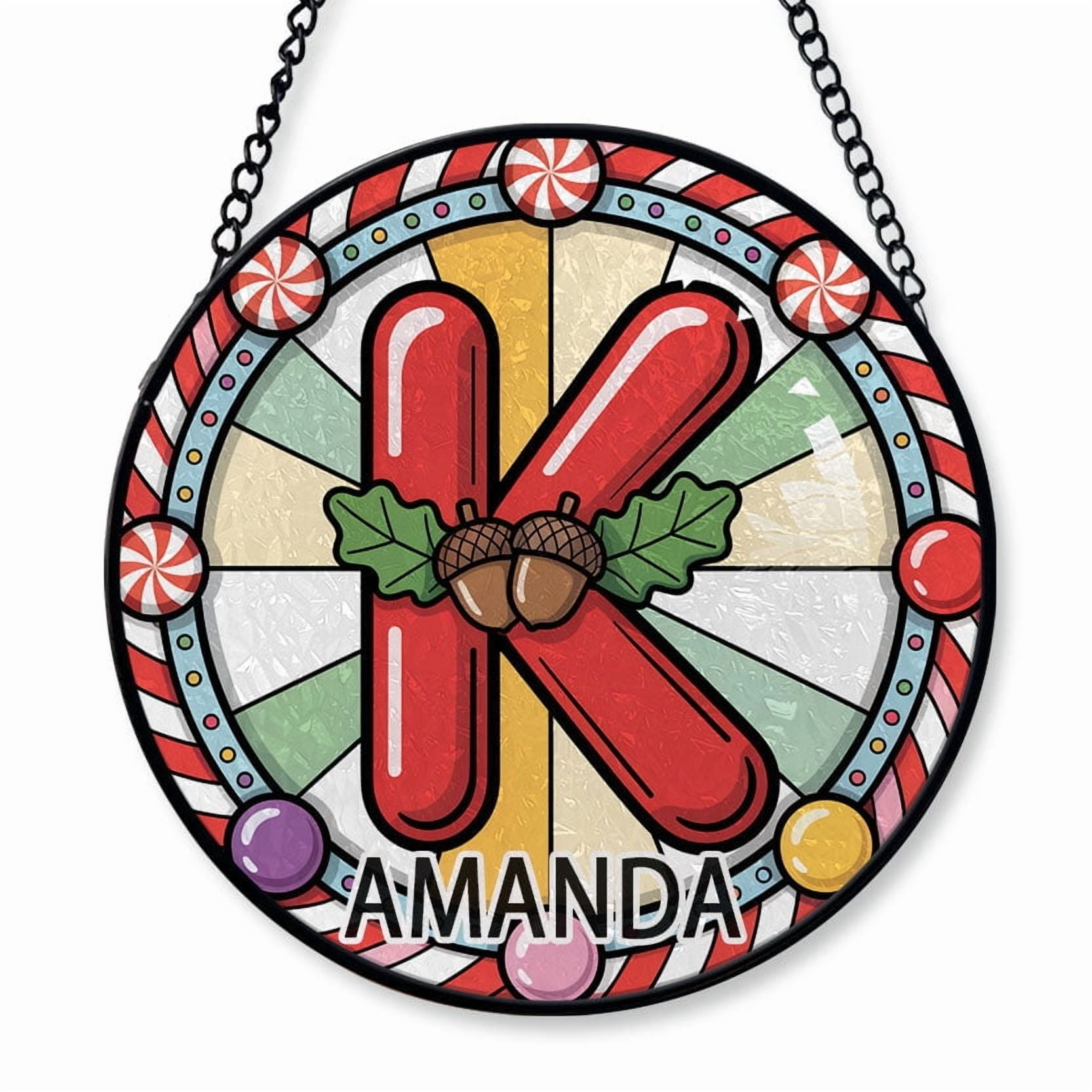 Alphabet Initial Letter Stained Glass Suncatcher Window Hanging ...