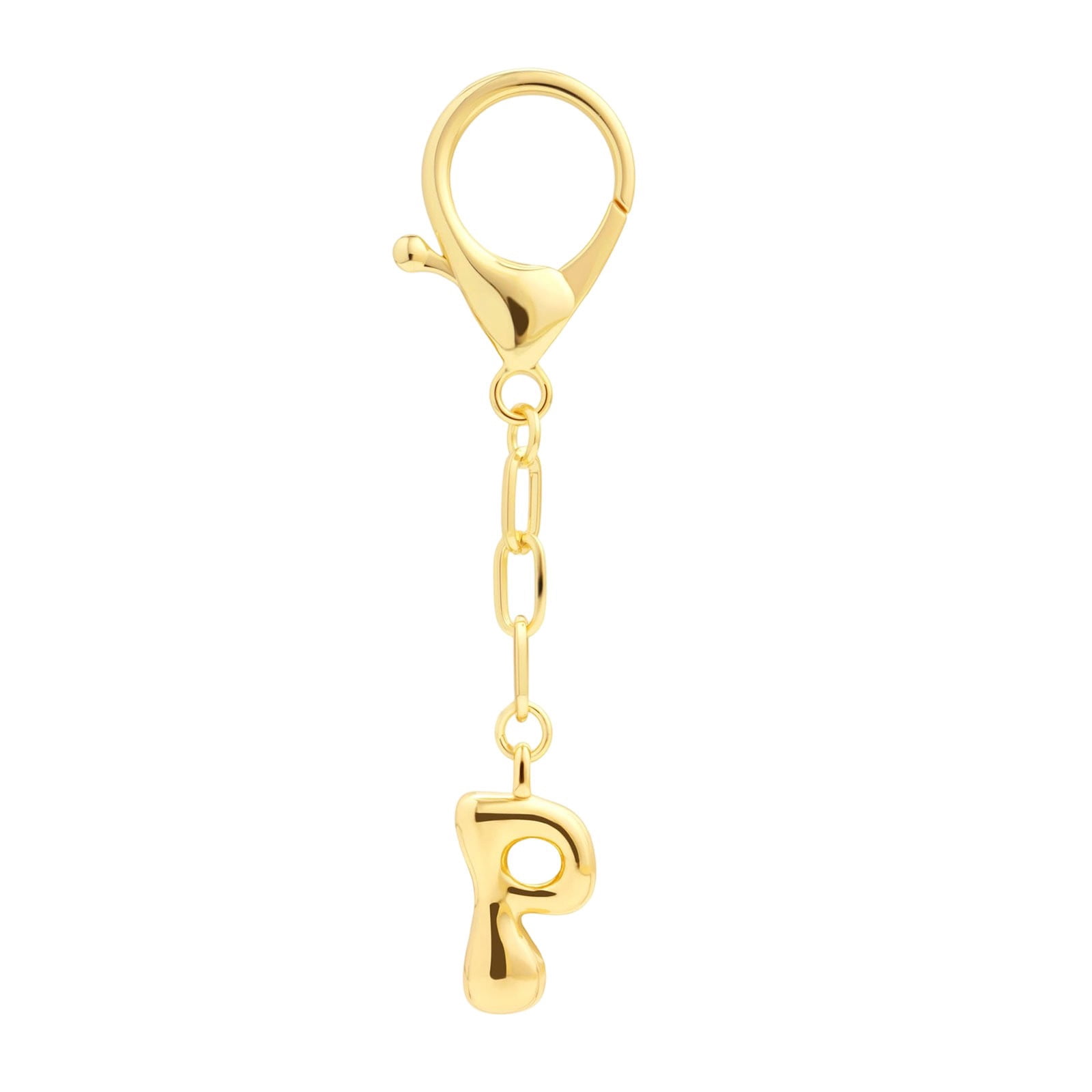 Alphabet Keychain For Everyday Use – Minimalist Letter Charm Key Ring ...