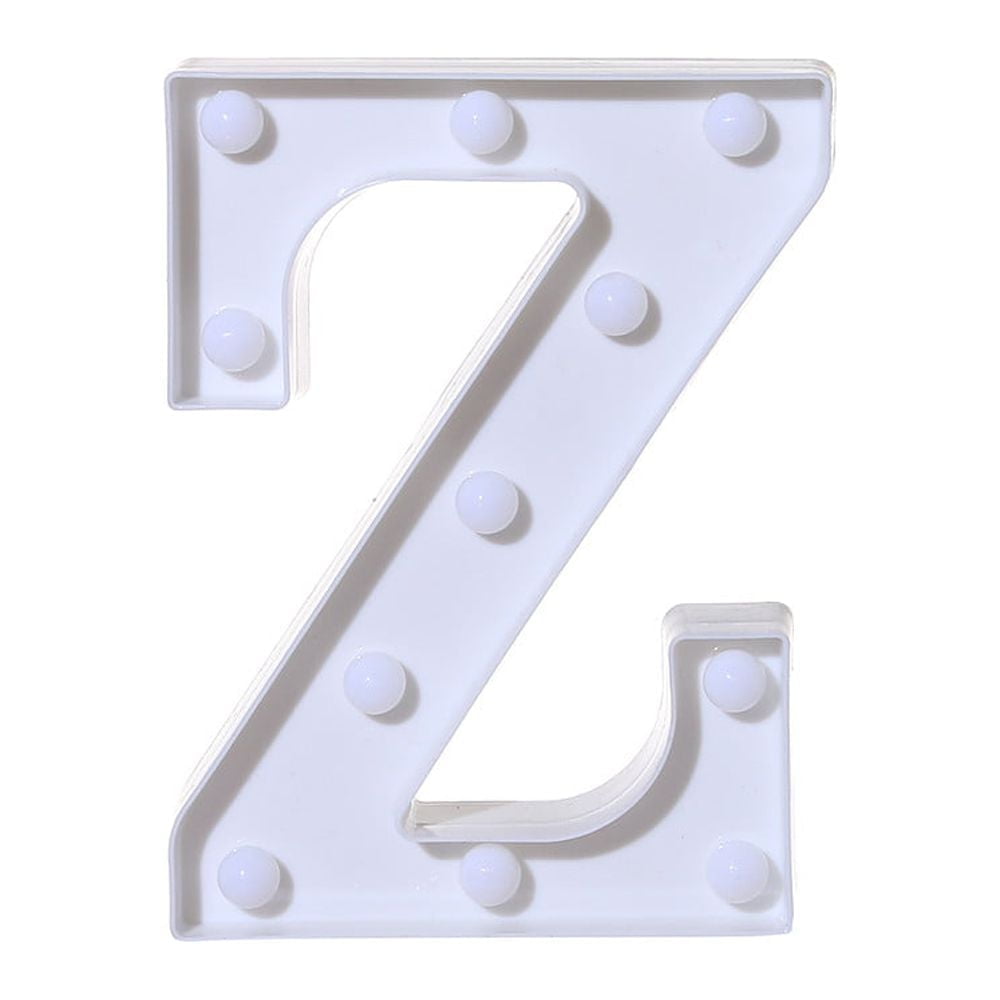 ,Alphabet LED Letter Lights Light Up White Plastic Letters Standing ...