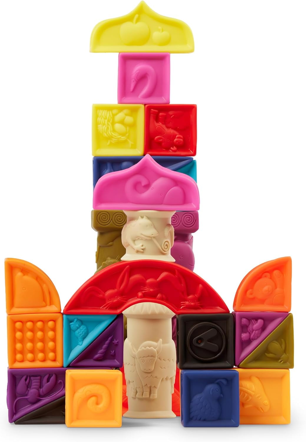 Alphabet Learning Blocks for Babies & Toddlers - 26 Soft Squeezable ABC ...