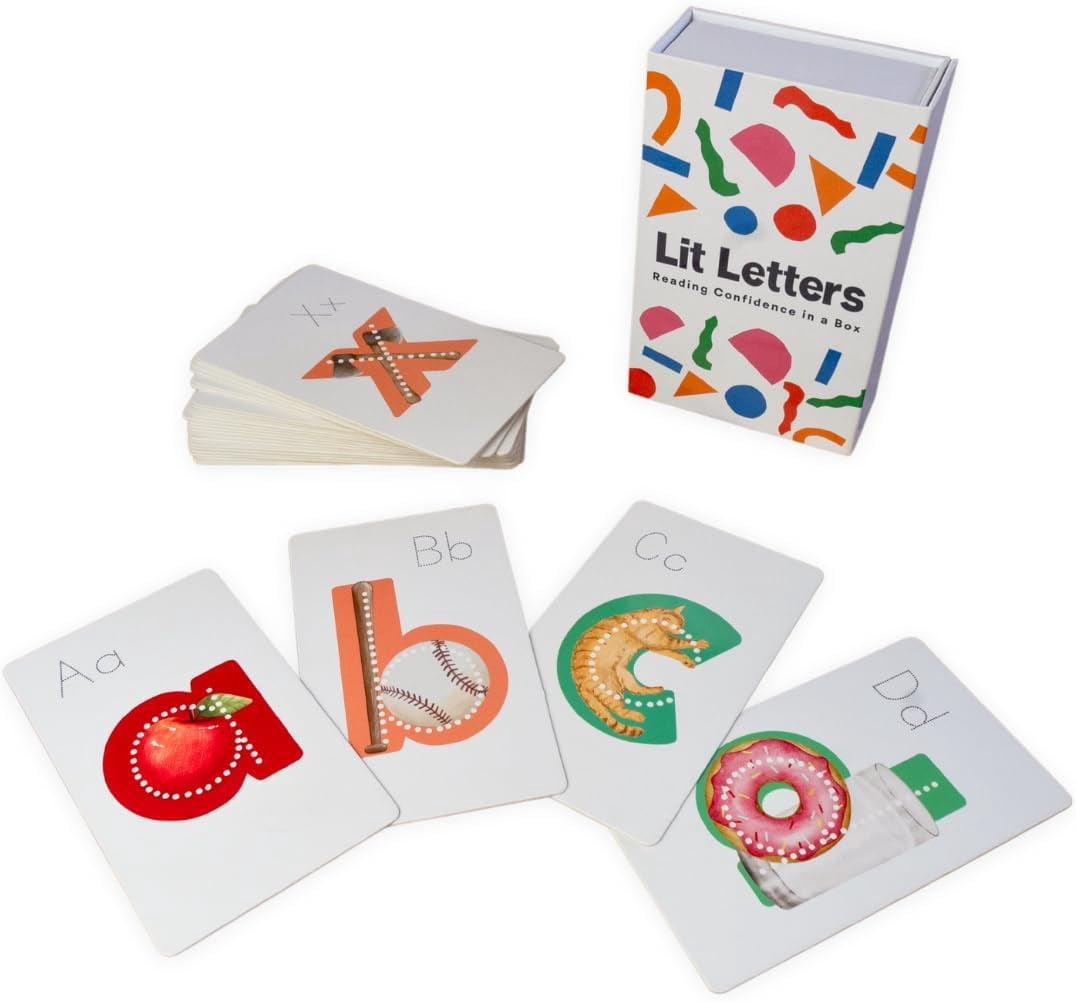 Alphabet Learning Flash Cards Lit Letters Early Reading Educational Set ...