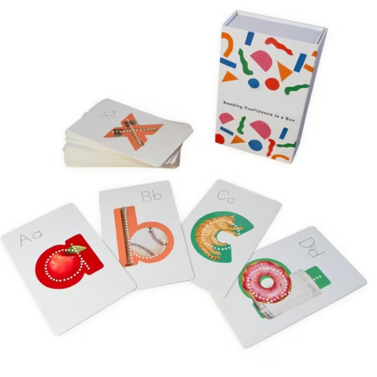 Alphabet Learning Flashcards for Toddlers, 26 Letter Cards with Real ...