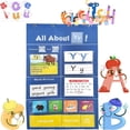 Alphabet Learning Pocket Chart, ABC Flash Cards, Alphabet Wall Chart ...