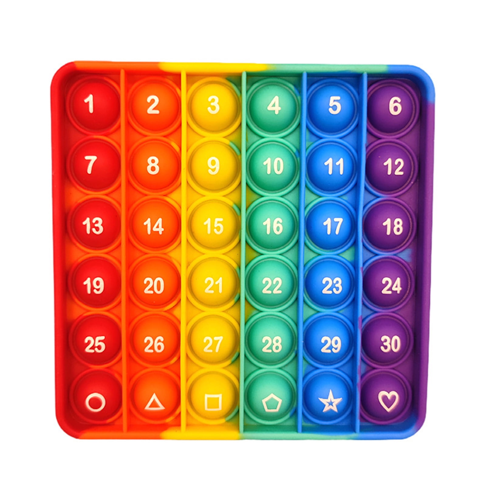 Alphabet Learning Pop Fidget Toy Set - Educational ABC Numbers Sensory ...