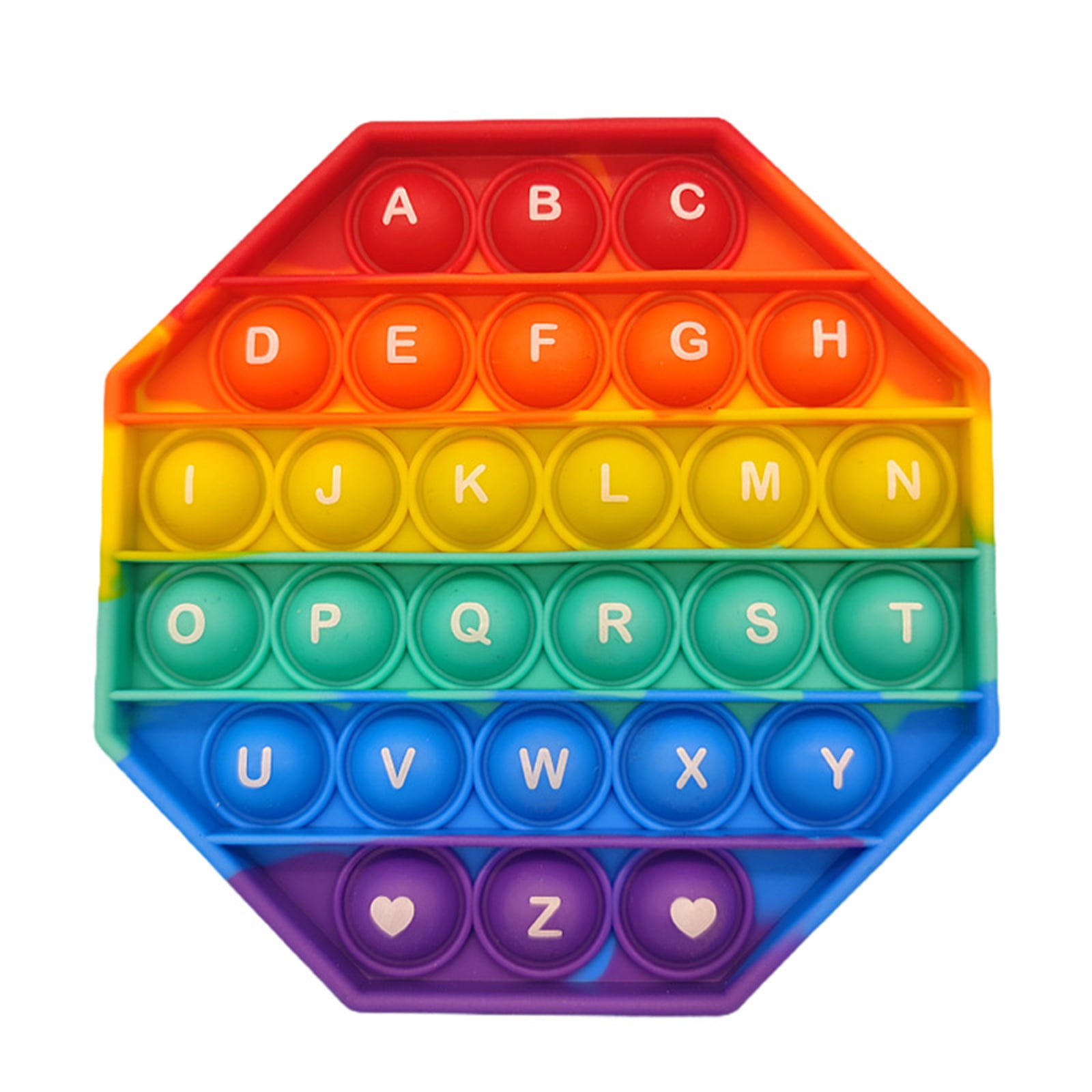 Alphabet Learning Pop Fidget Toy Set - Educational ABC Numbers Sensory ...