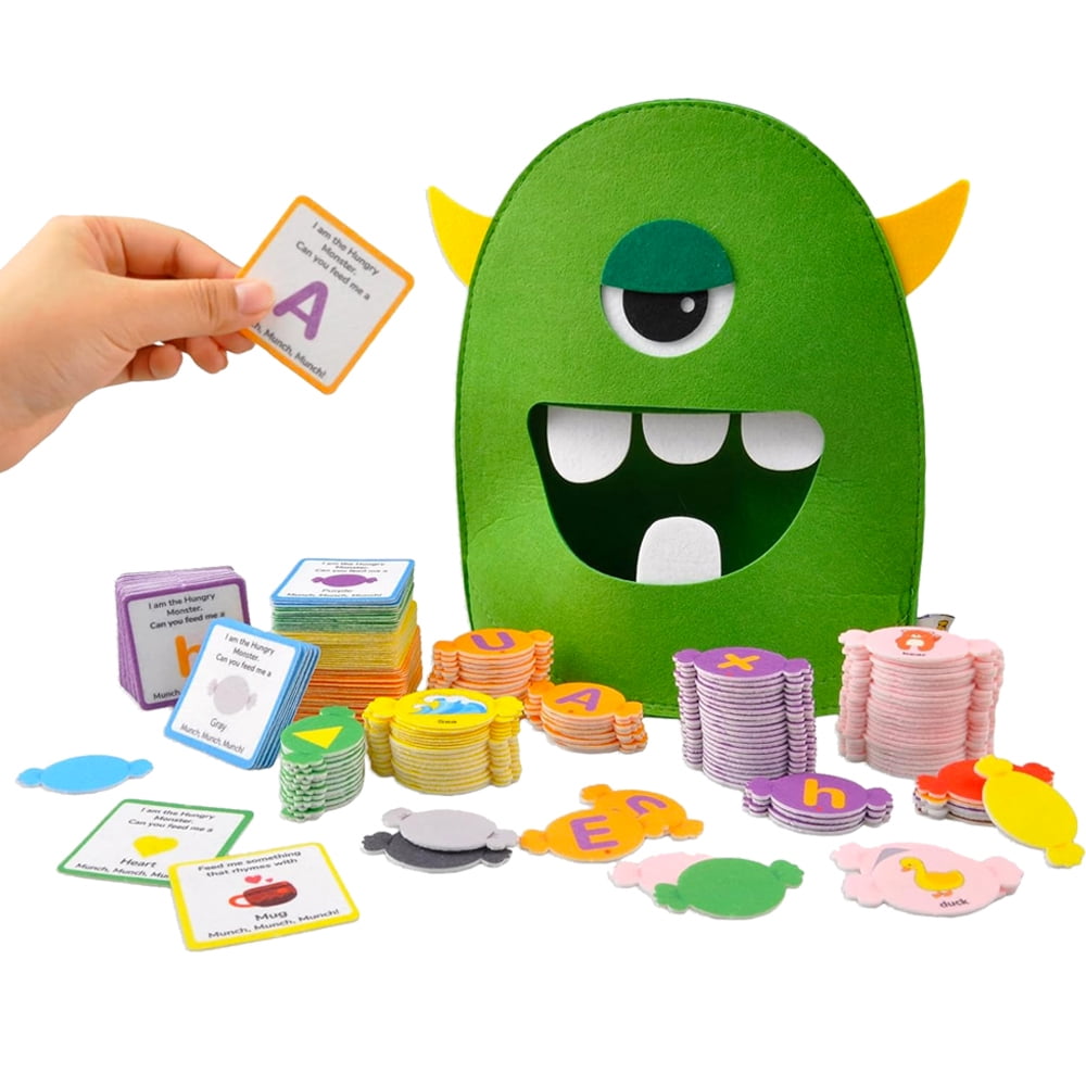 Alphabet Learning Toys Matching Colors Shape Felt Toys Letter ...