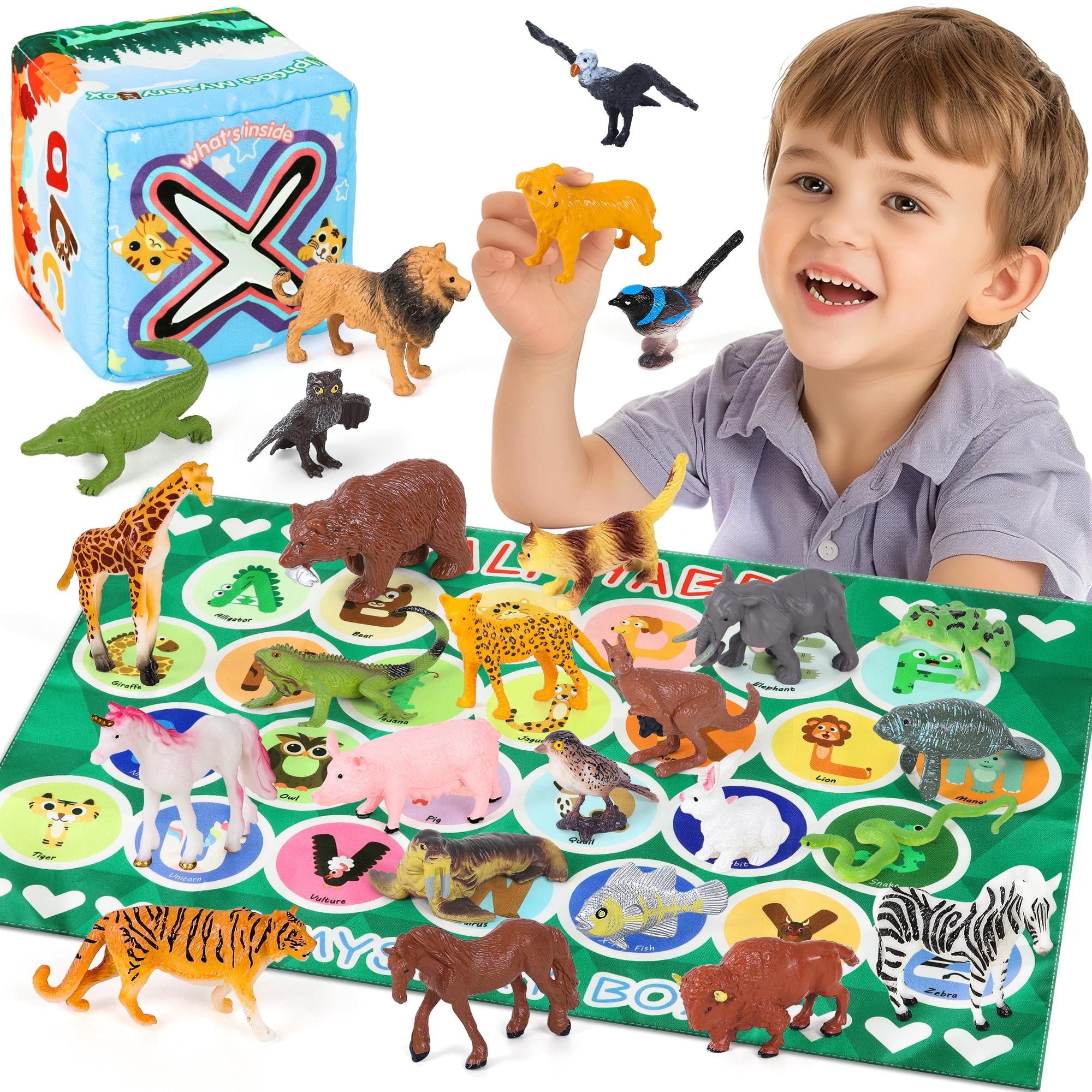 Alphabet Learning Toys with Animal Dolls Letter Matching Game for ...