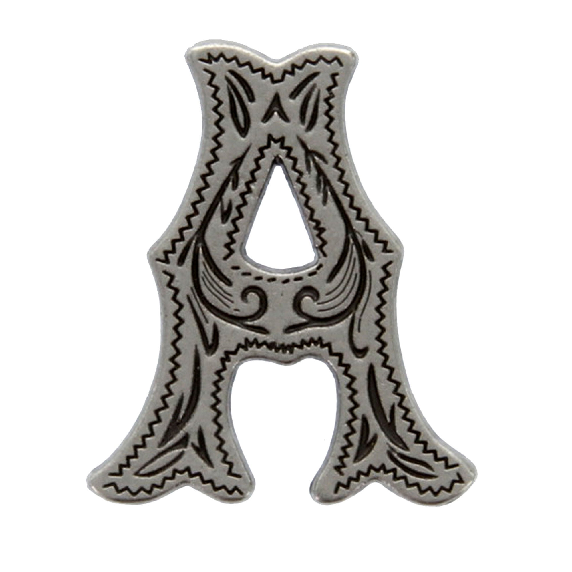 Alphabet Letter A Antique Silver Screwback Concho 1339-012 - Walmart.com
