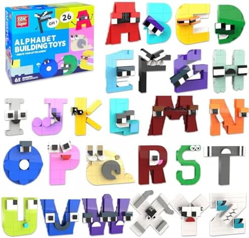 Alphabet Letter Building Set, ABC Educational Learning Activities Toys ...