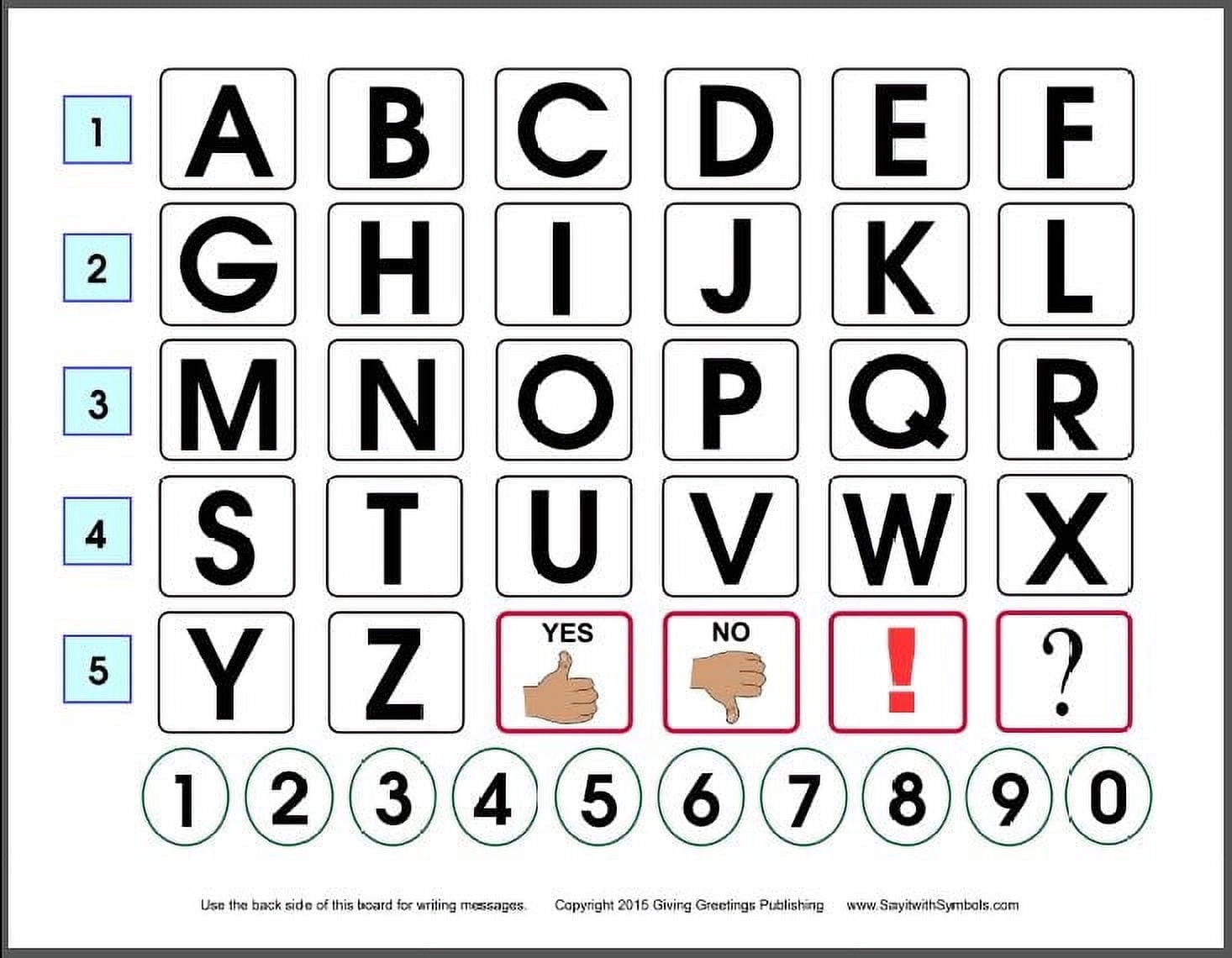 Alphabet Spelling Communication Boards, Set of 2 with Marker | Helps ...