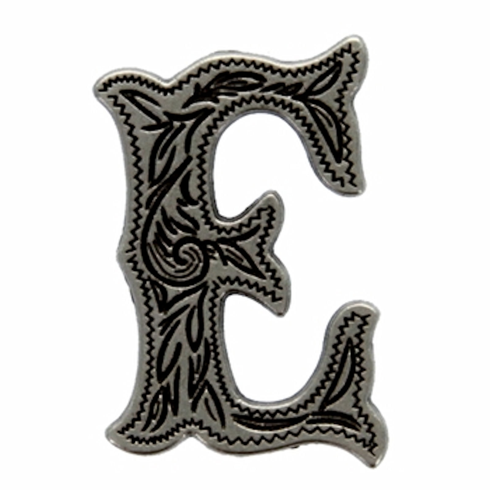 Alphabet Letter E Antique Silver Screw back Concho 3/4" Tall 1339-052 ...