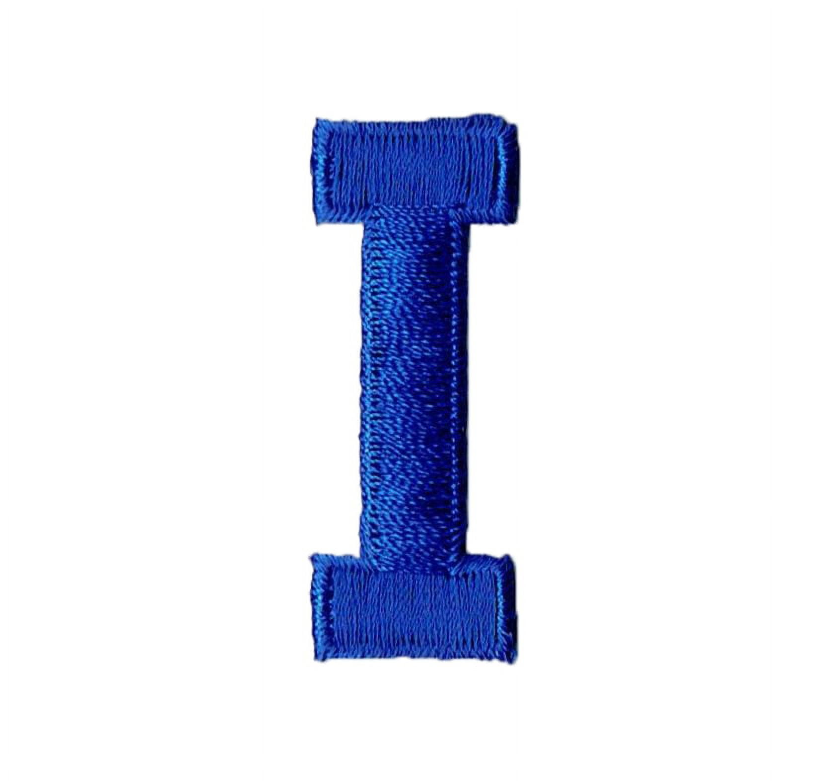 Alphabet Letter - I - Color Royal Blue - 2" Block Style - Iron On ...