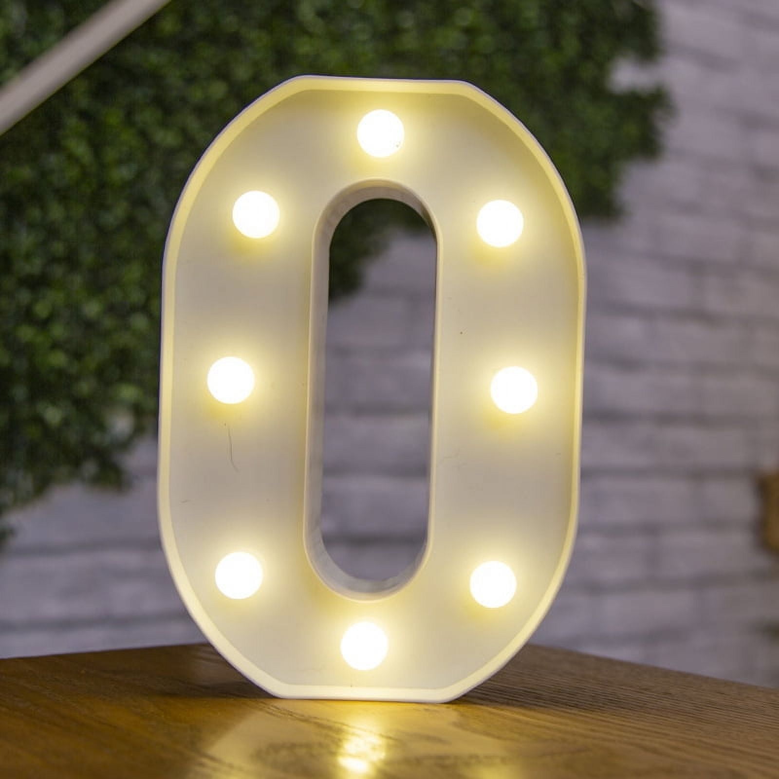 Alphabet Letter LED Lights Luminous Number Lamp Decor Battery Night ...