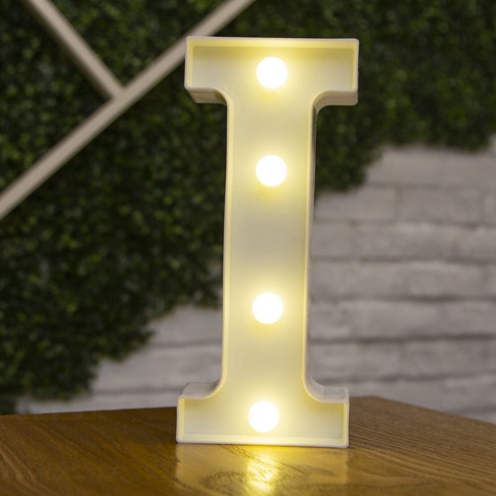Alphabet Letter LED Lights Luminous Number Lamp Decor Battery Night ...