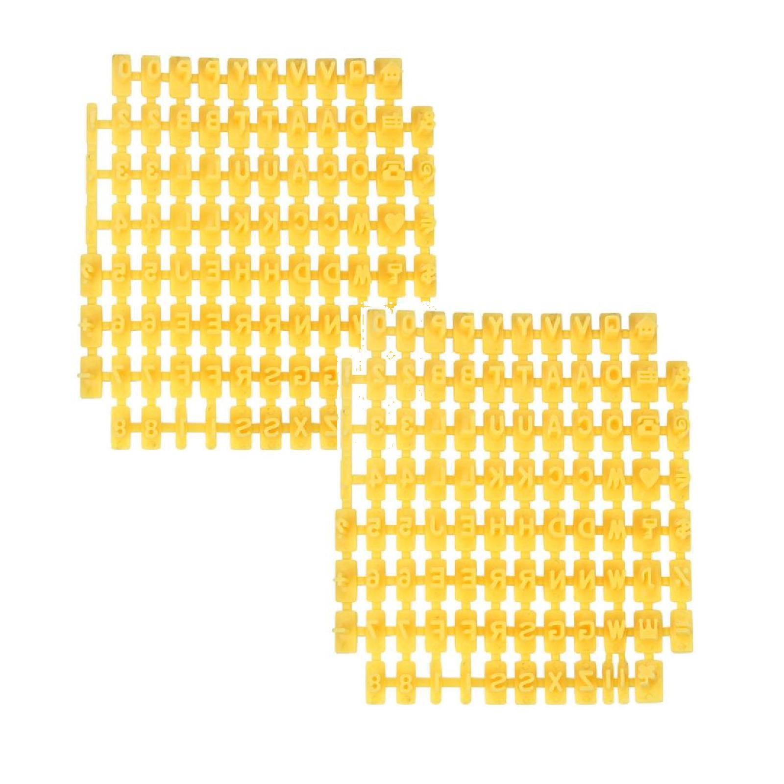 Alphabet Letter Number Cookie Press Stamp Embosser Cake Mould *2PCS ...