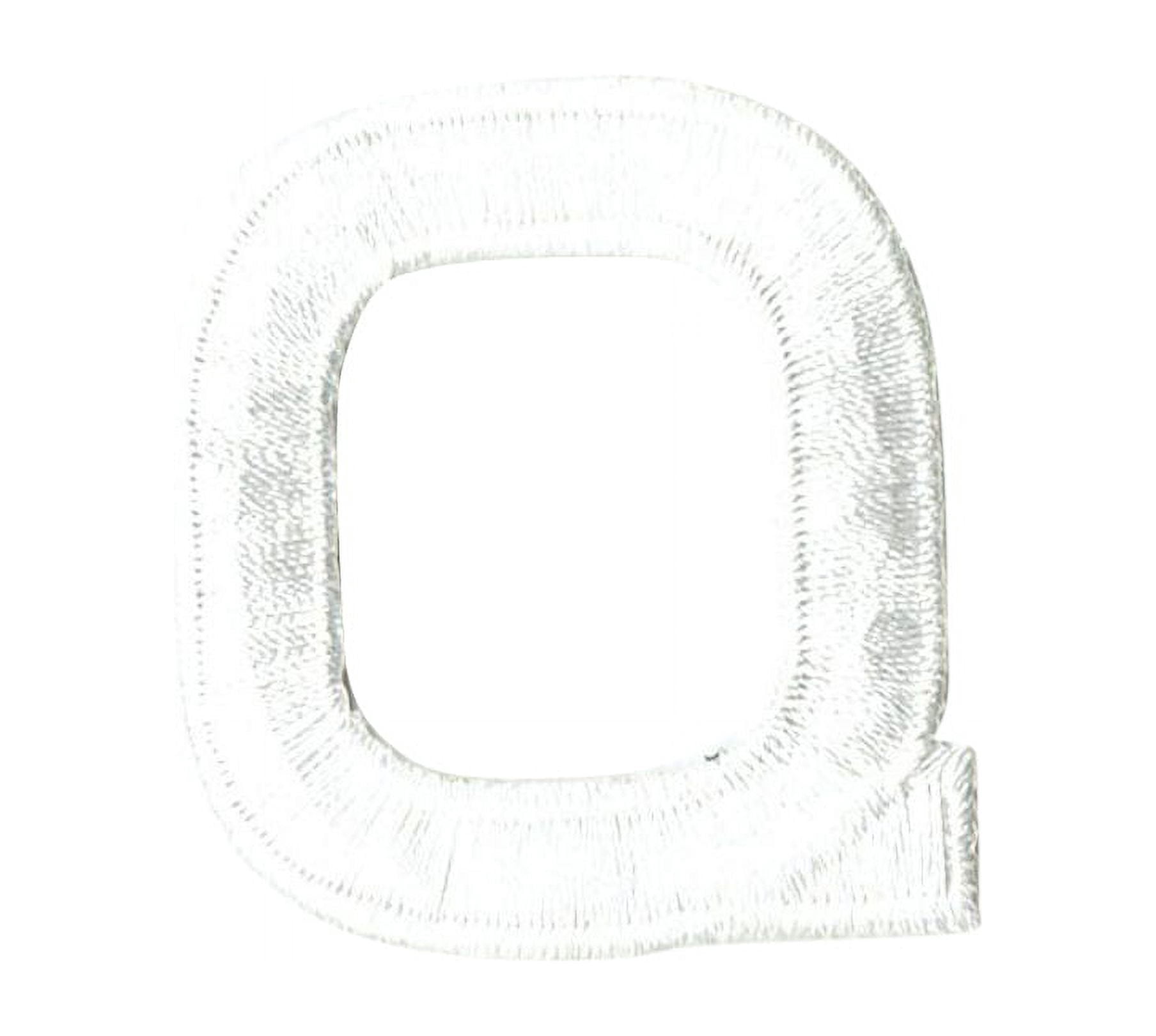 Alphabet Letter - Q - Color White - 2" Block Style - Iron On ...