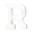 Alphabet Letter - R - Color White - 2" Block Style - Iron On ...