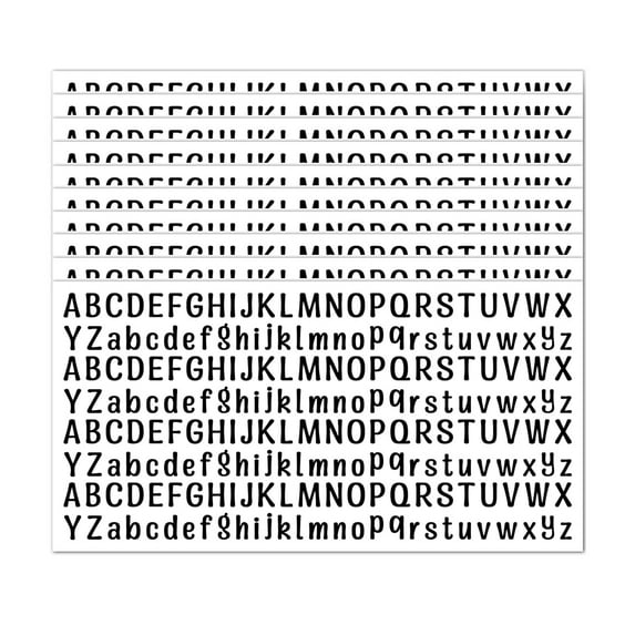 Alphabet Letter Stickers 10 Sheets, 1/2 Inch Vinyl Self Adhesive Labels ...