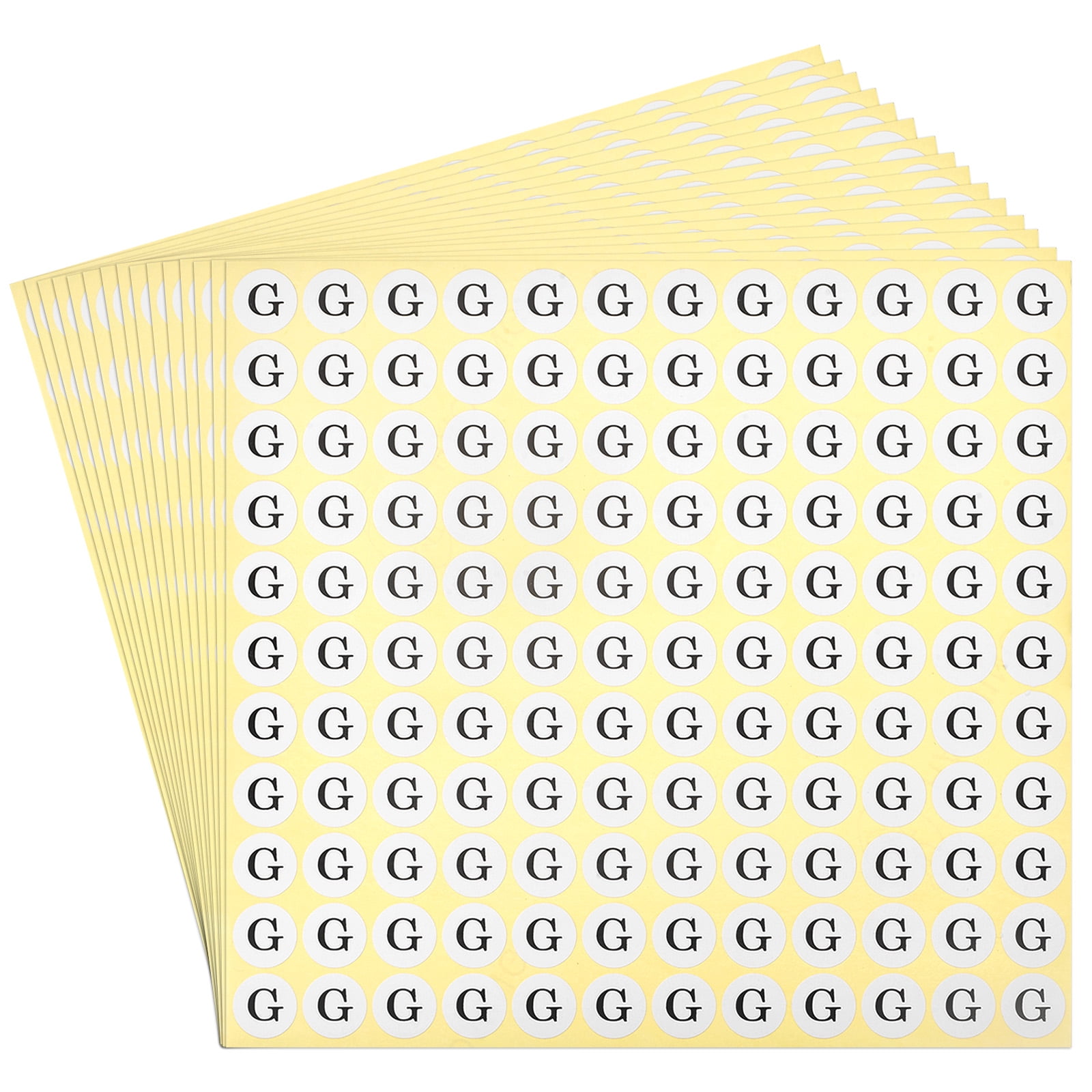 Alphabet Letter Stickers 15 Sheet 1980pcs Letter G Round Stick Letter ...