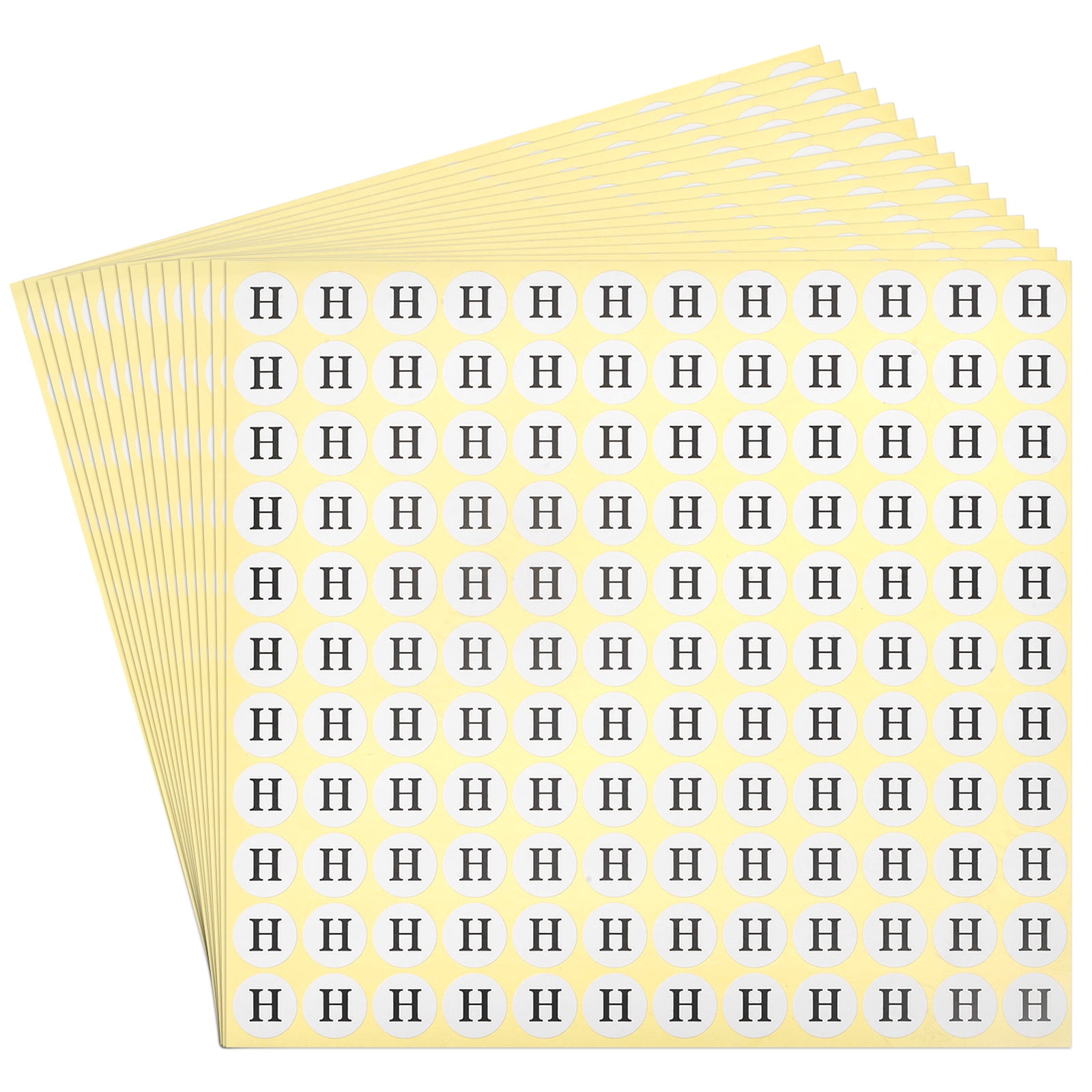Alphabet Letter Stickers 15 Sheet 1980pcs Letter H Round Stick Letter ...