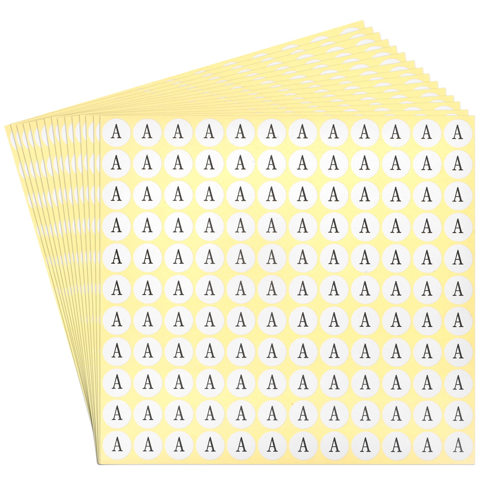 Alphabet Letter Stickers 30 Sheet 3960pcs Letter A Round Stick Letter ...