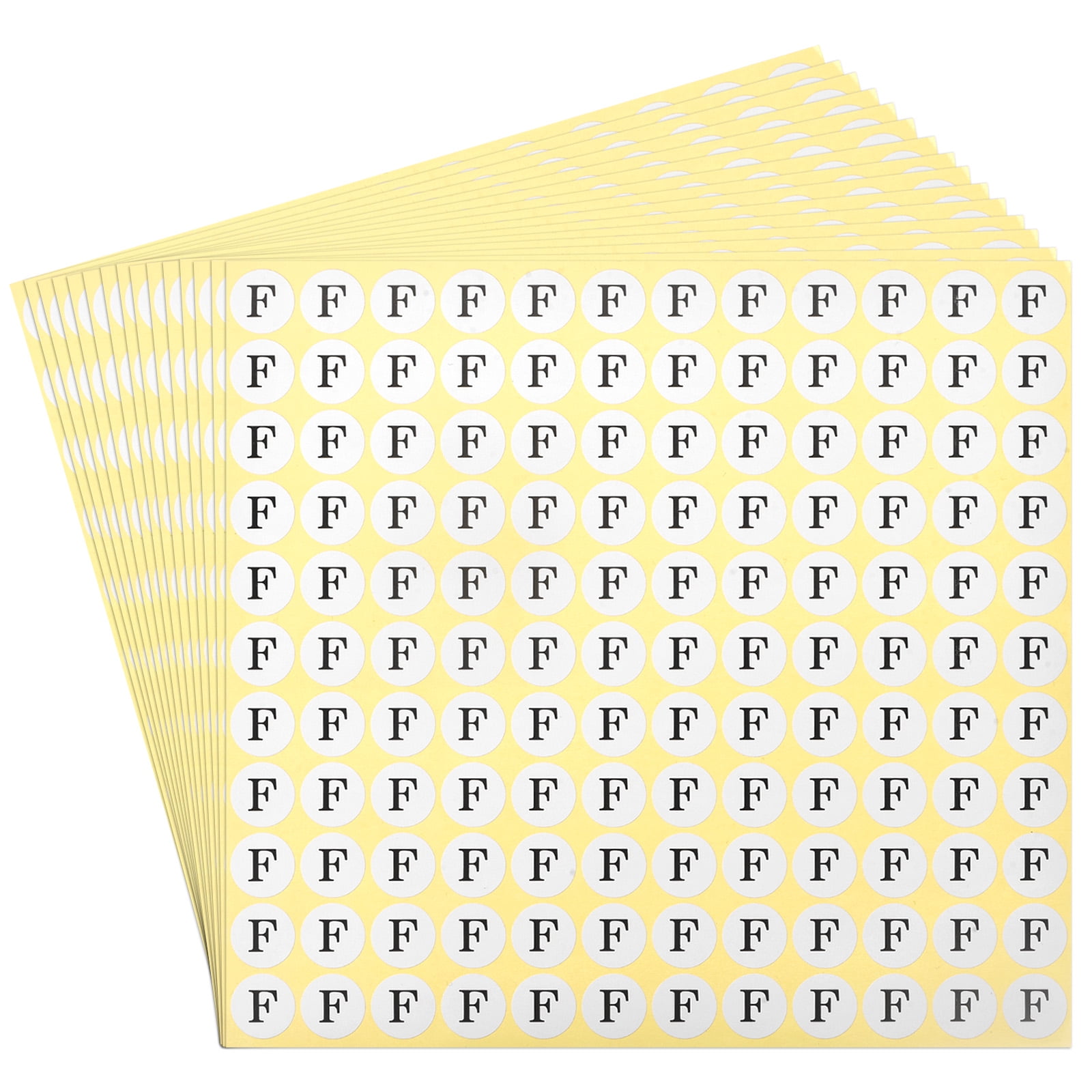 Alphabet Letter Stickers 30 Sheet 3960pcs Letter F Round Stick Letter ...