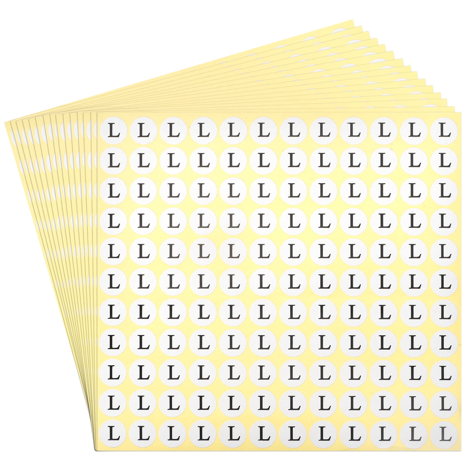 Alphabet Letter Stickers 30 Sheet 3960pcs Letter L Round Stick Letter ...