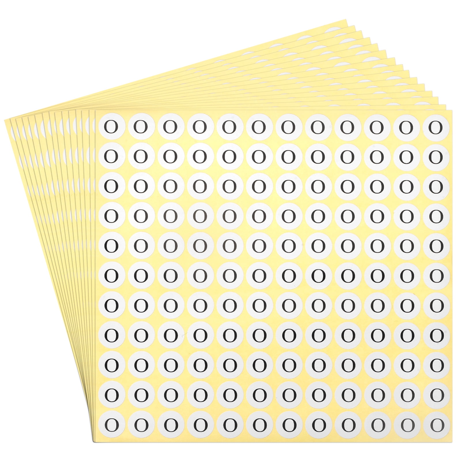 Alphabet Letter Stickers 30 Sheet 3960pcs Letter O Round Stick Letter ...