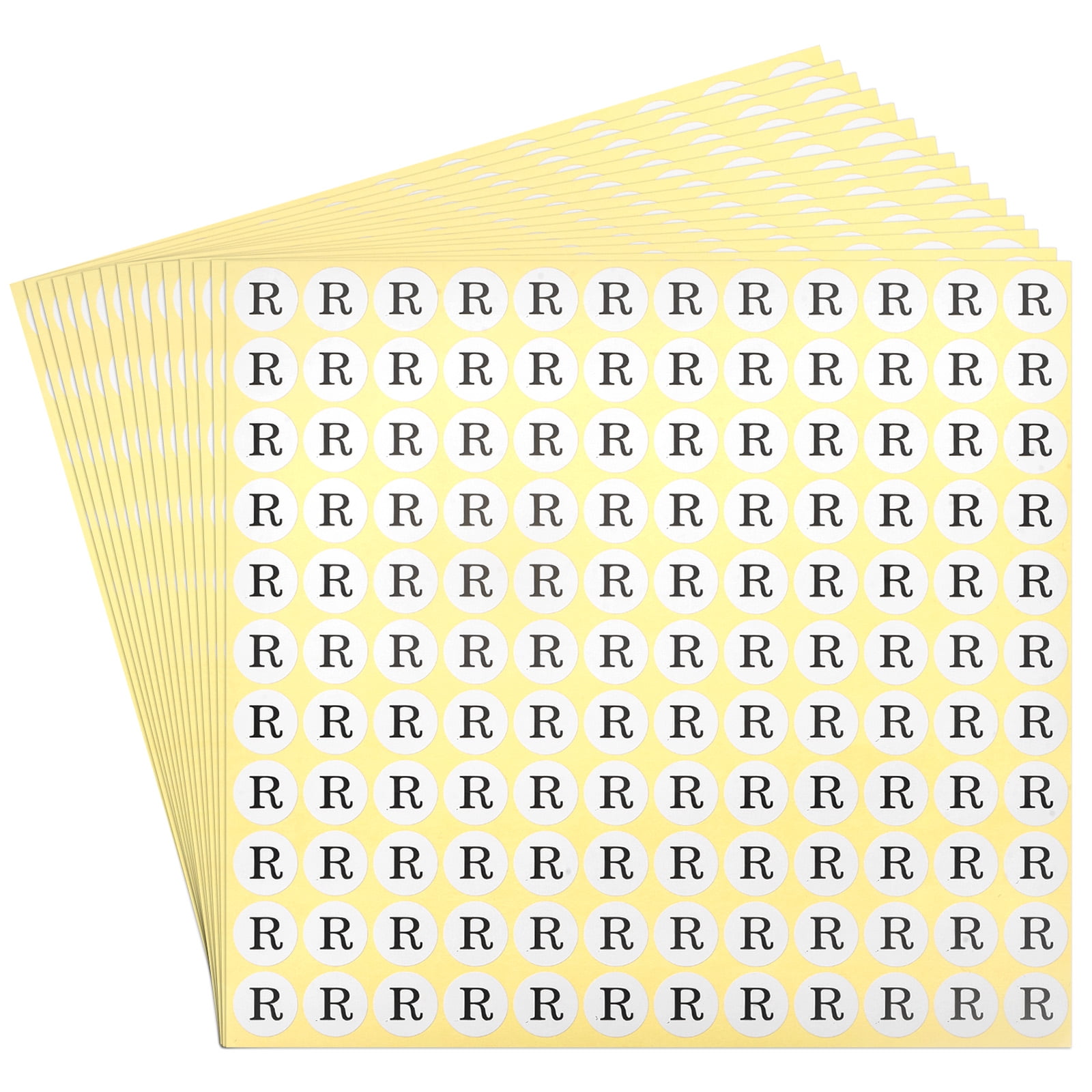 Alphabet Letter Stickers 30 Sheet 3960pcs Letter R Round Stick Letter ...