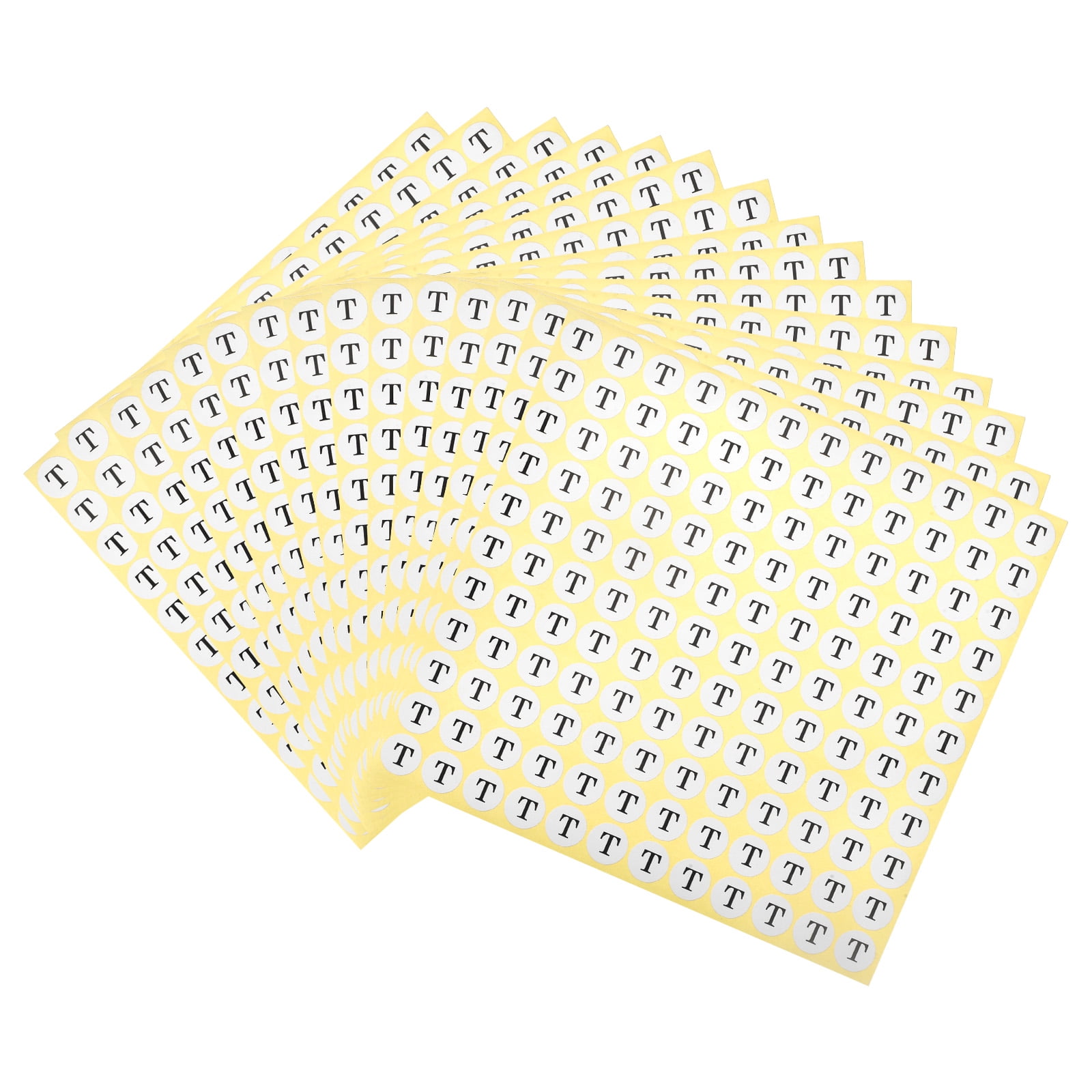 Alphabet Letter Stickers 30 Sheet 3960pcs Letter T Round Stick Letter ...