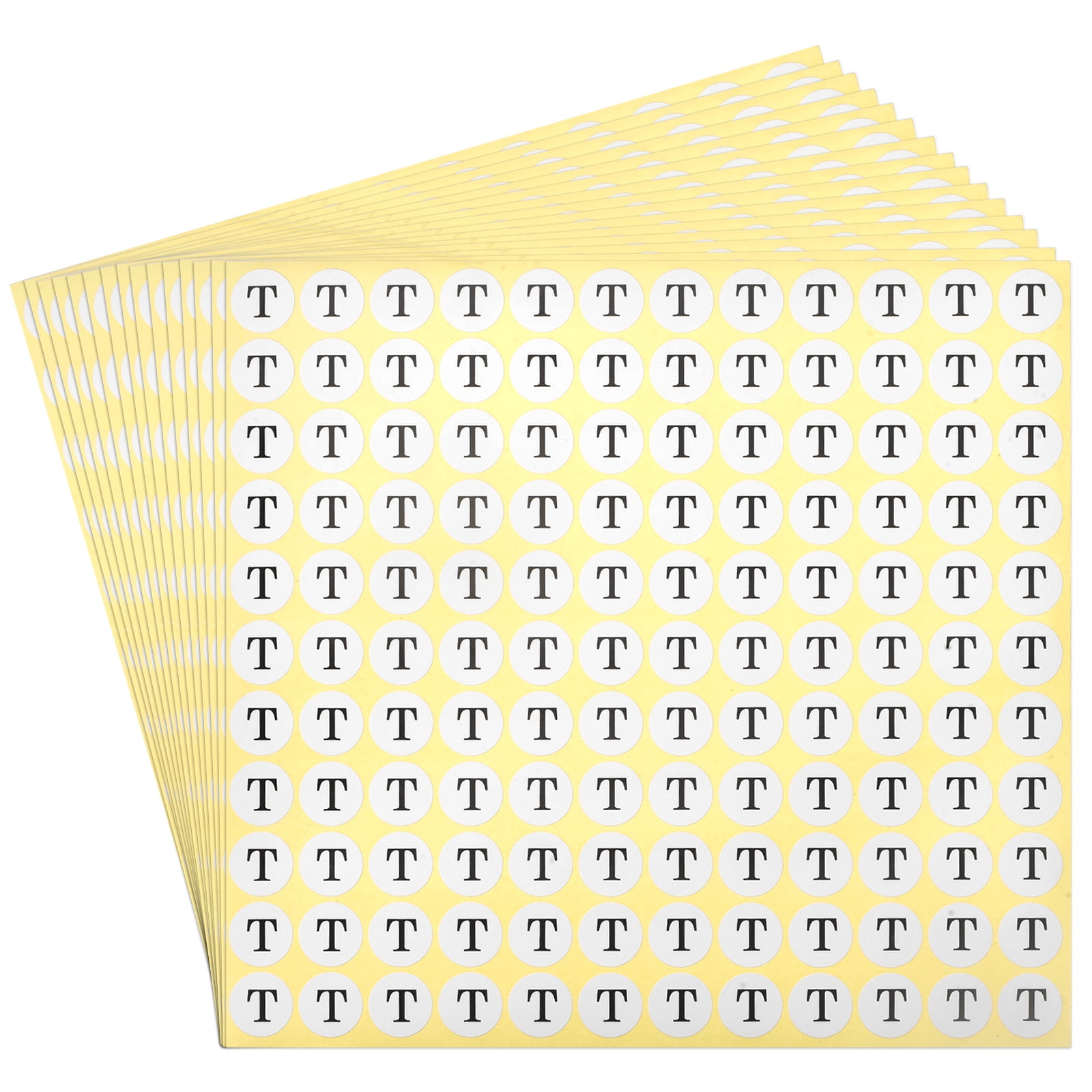 Alphabet Letter Stickers 30 Sheet 3960pcs Letter T Round Stick Letter ...