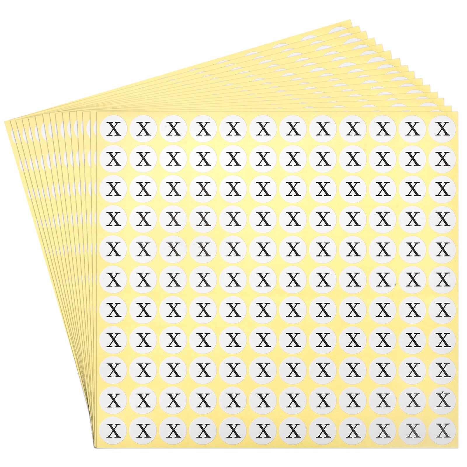 Alphabet Letter Stickers 30 Sheet 3960pcs Letter X Round Stick Letter ...