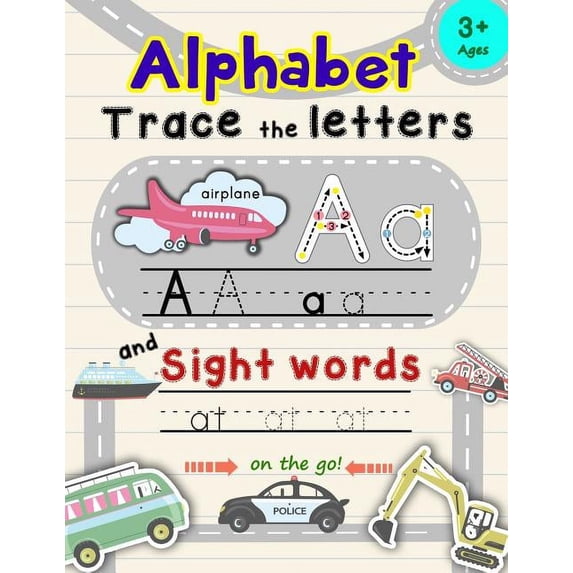 Alphabet Letter Writing: Alphabet Trace The Letters and Sight Words ...