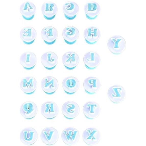 Alphabet Letters, 26pcs Uppercase Letters Fondant Cake Biscuit Mold ...
