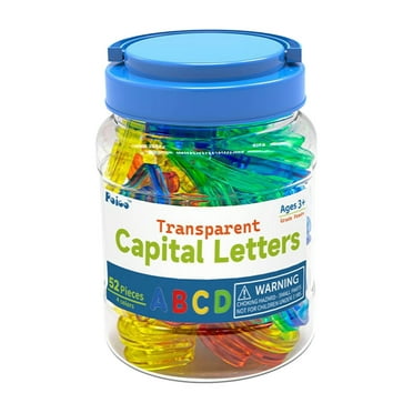 WonderFoam Magnetic Sign Language Letters, Red & Blue Colors, Assorted ...