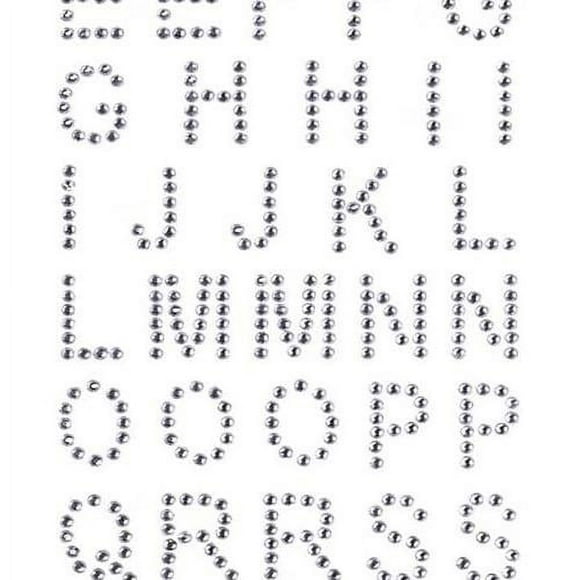 Rhinestone Letters Stickers