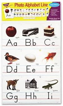 Alphabet Line Bulletin Board Set, Photo Alphabet Cards, Zaner-Bloser ...