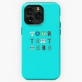 Alphabet Lore Custom Blue Holiday Typography Art iPhone Case 17 16 15 ...