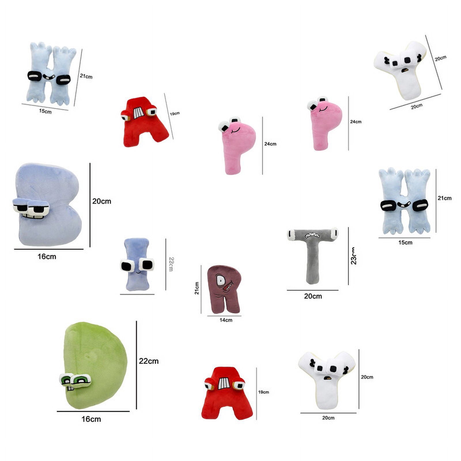 Alphabet Lore Plush Toys Anime Doll Kawaii 26English Letters Stuffed ...