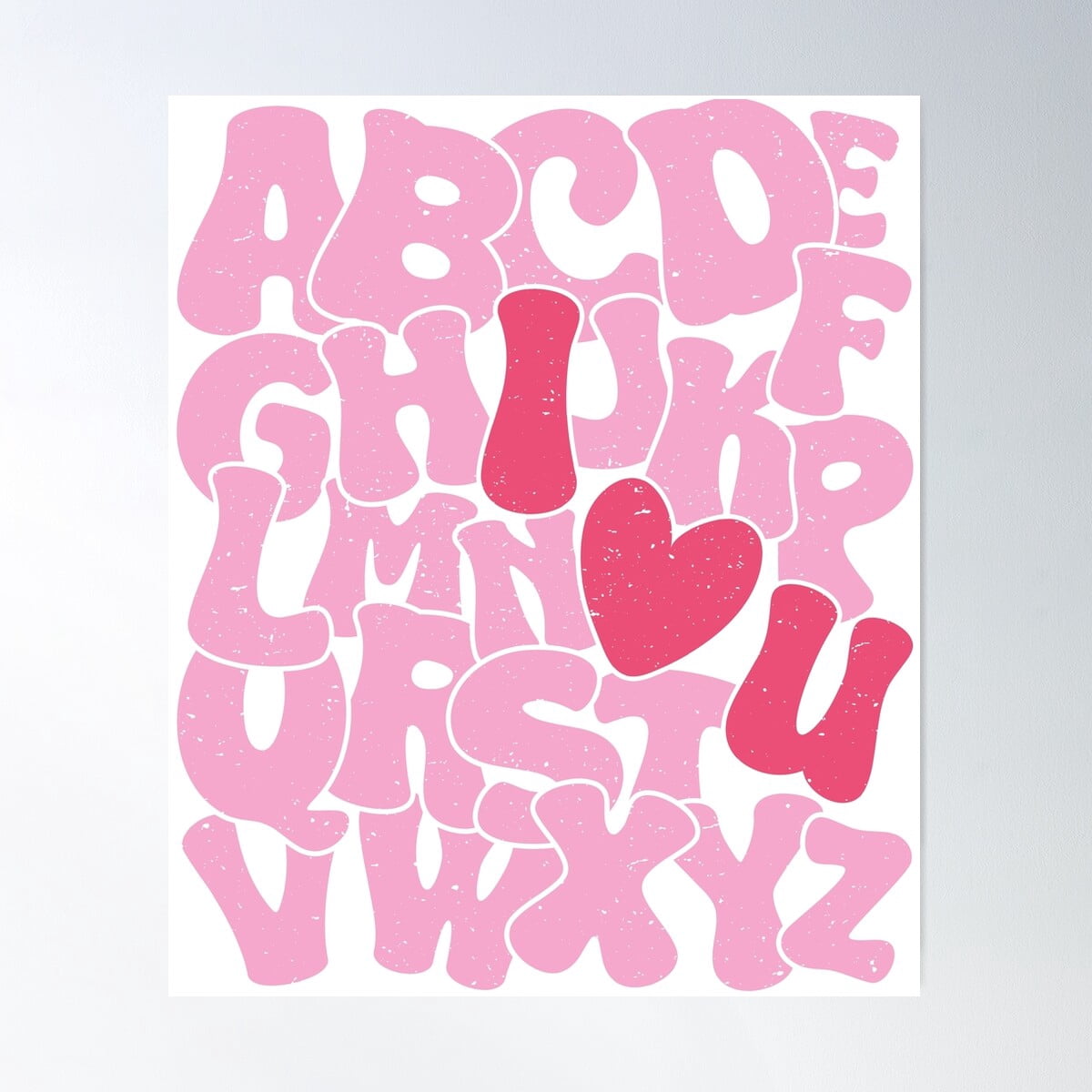 Alphabet Love, Teacher Heart, Abc Love, Teacher Valentine Poster Wall ...