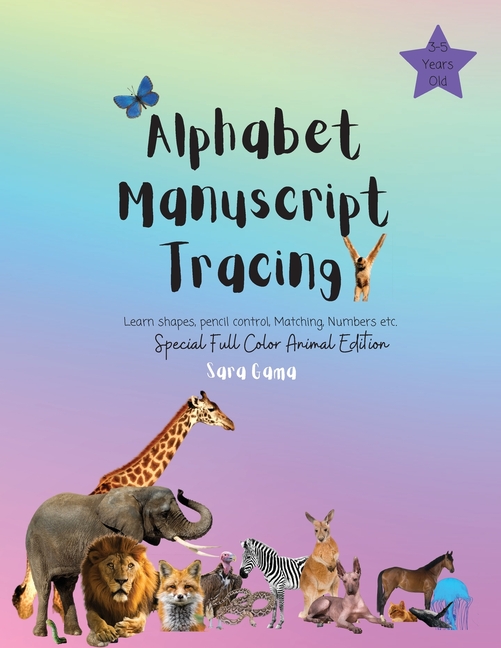 Alphabet Manuscript Tracing Learn Shapes, Pencil Control, Matching ...