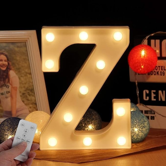 Alphabet Marquee Letters Sign LED Marquee Number Lights Sign with Timer ...