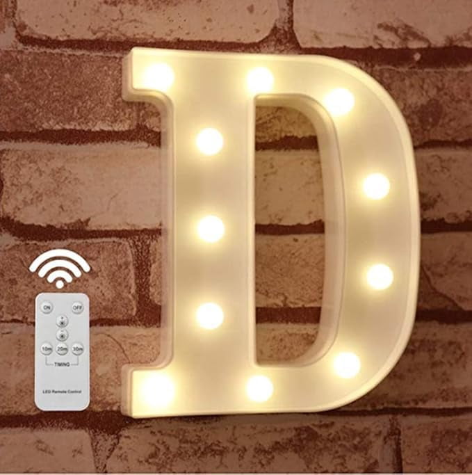 Alphabet Marquee Letters Sign LED Marquee Number Lights Sign with Timer ...
