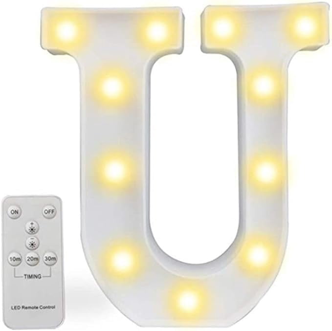 Alphabet Marquee Letters Sign LED Marquee Number Lights Sign with Timer ...