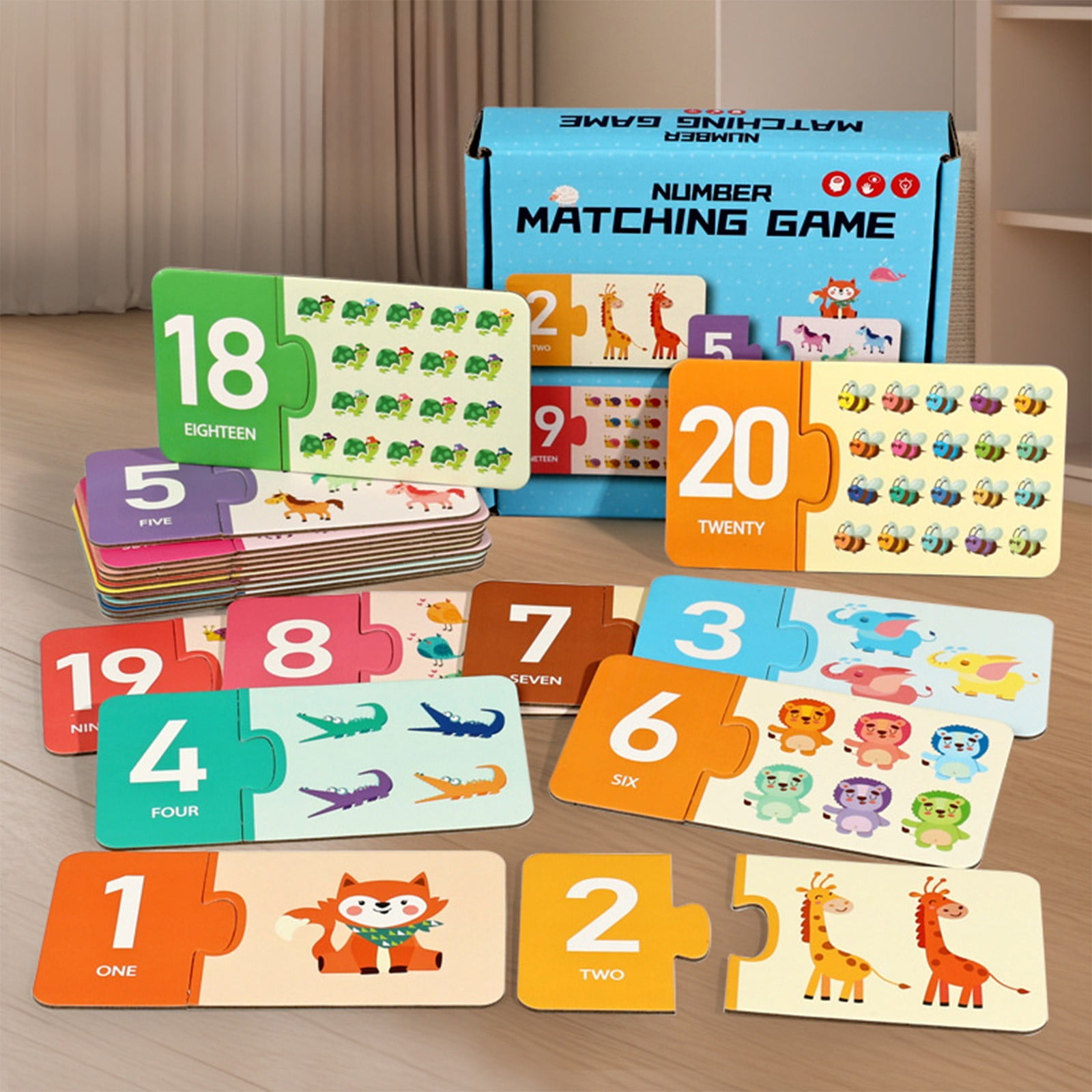 "Alphabet Matching Puzzle Game - Montessori Learning Toys for 3-5 Year ...