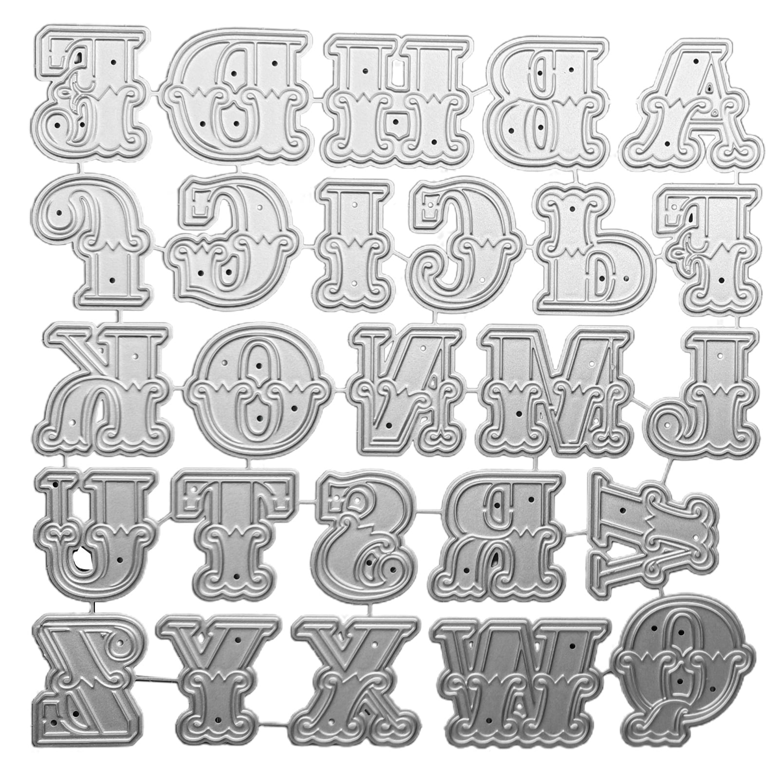 Alphabet Metal Cutting Dies Photo Album Decoration Accessories Crafts ...