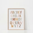 Alphabet Neutral Boho Nursery Alphabetroom Decor S Educational Poster ...