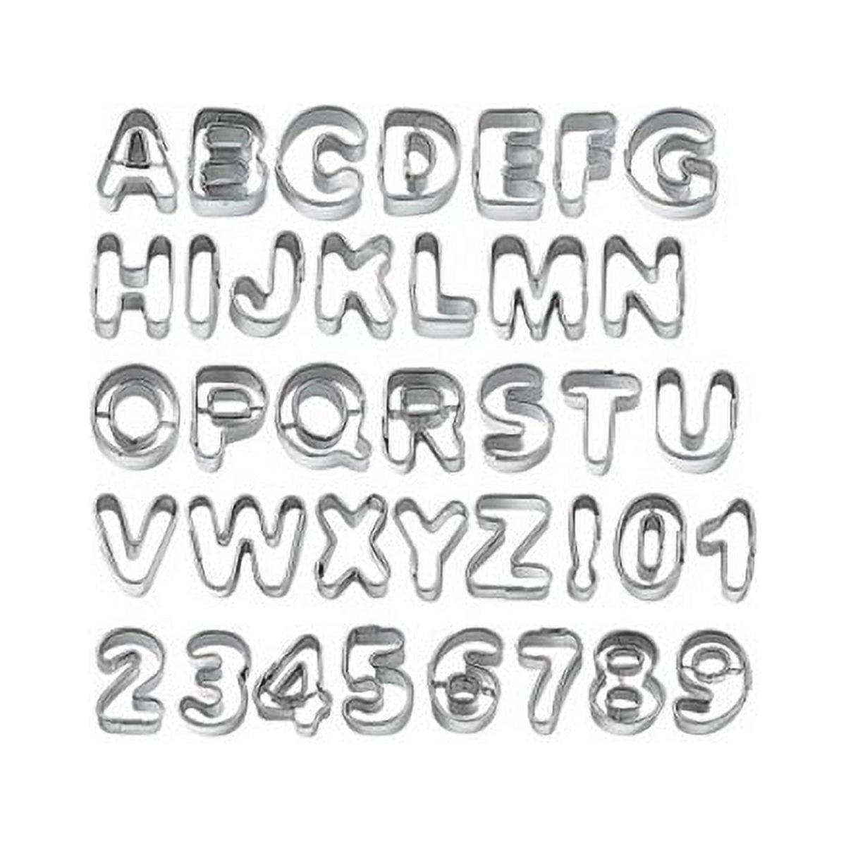 Alphabet Number Cutters 37pcs Metal Alphabet Letters & Number ...
