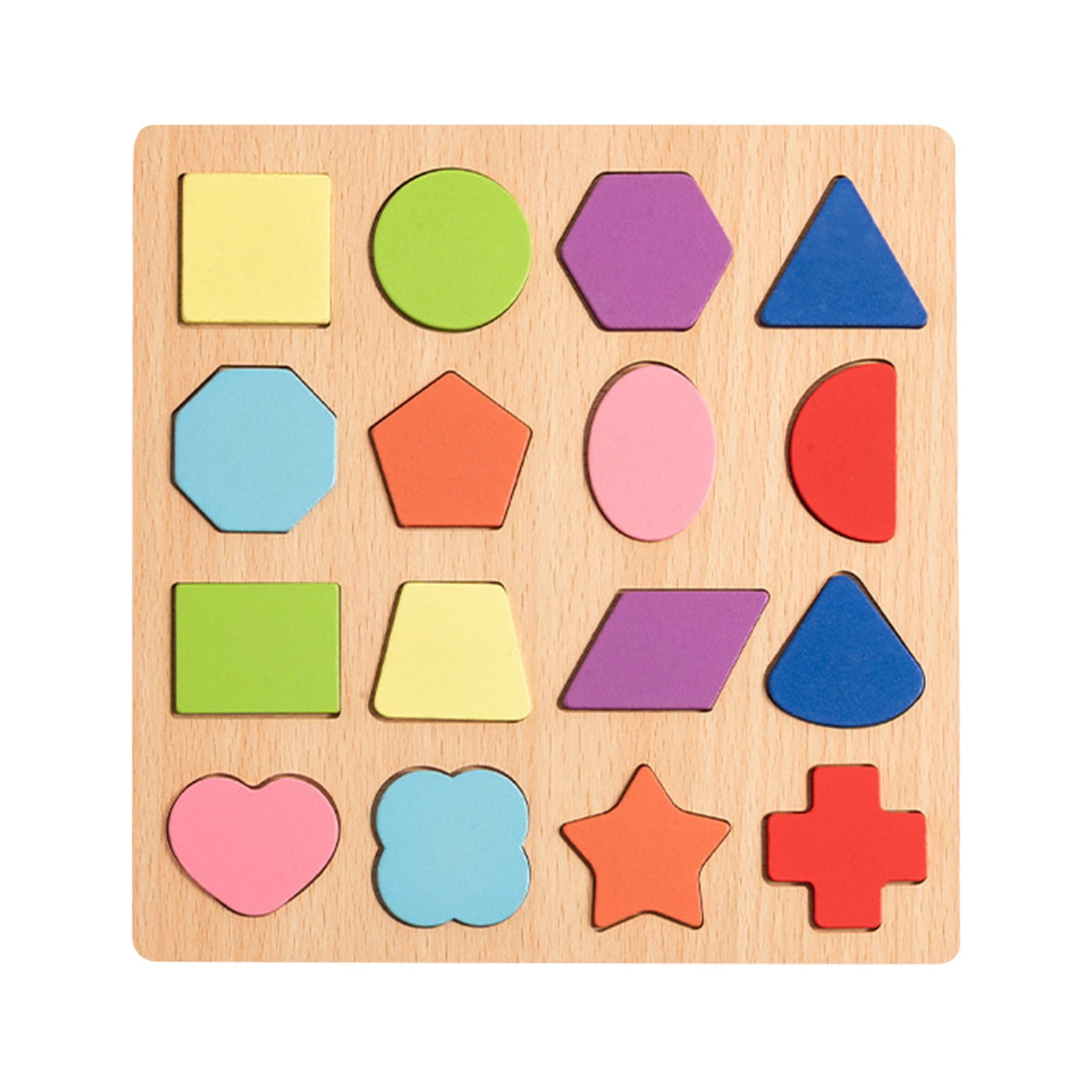 Alphabet & Number Puzzle Blocks - Educational Shape Matching Toy for ...